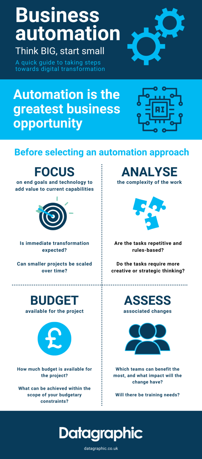 Business Automation Questions to Answer [Infographic] | Datagraphic
